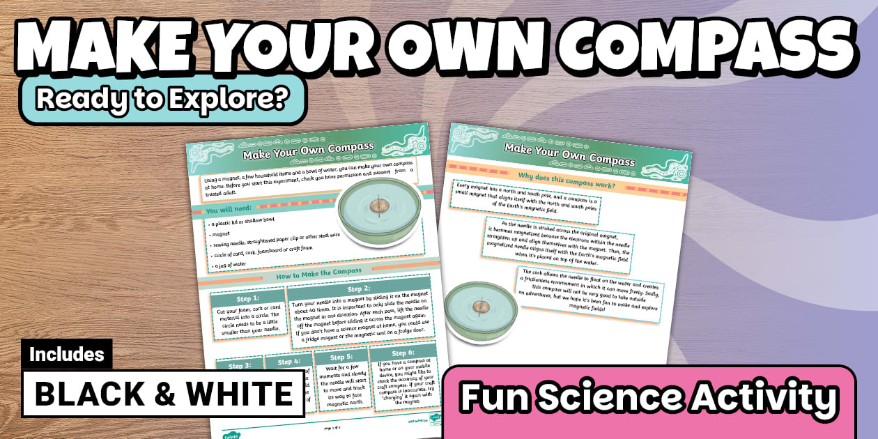 Make Your Own Compass Instructions