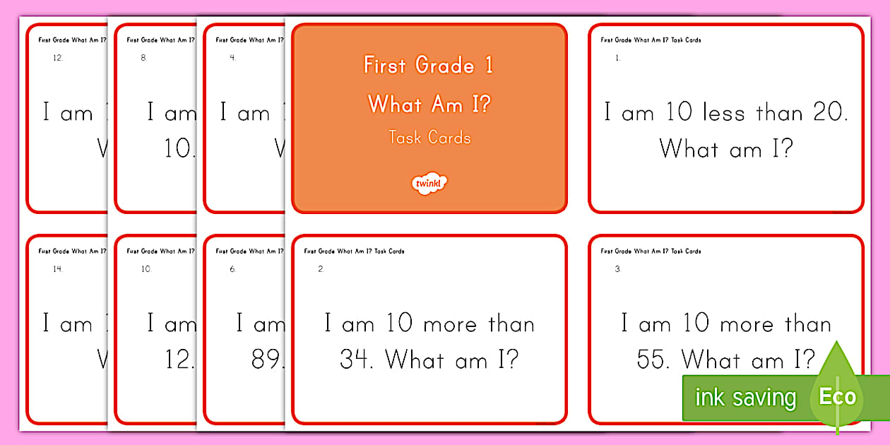 Common Core First Grade Math NBT C 5 Task Cards - Twinkl