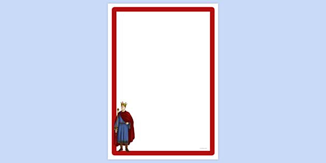 Simple Blank King William Page Border | Twinkl - Twinkl