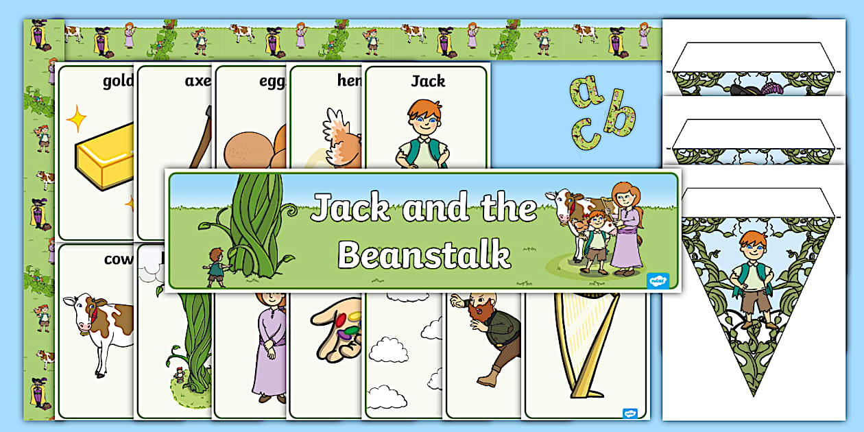 Cursive Jack and the Beanstalk Display Pack (teacher made)