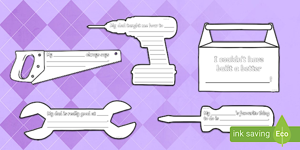 Editable Father's Day Toolbox (Hecho por educadores)