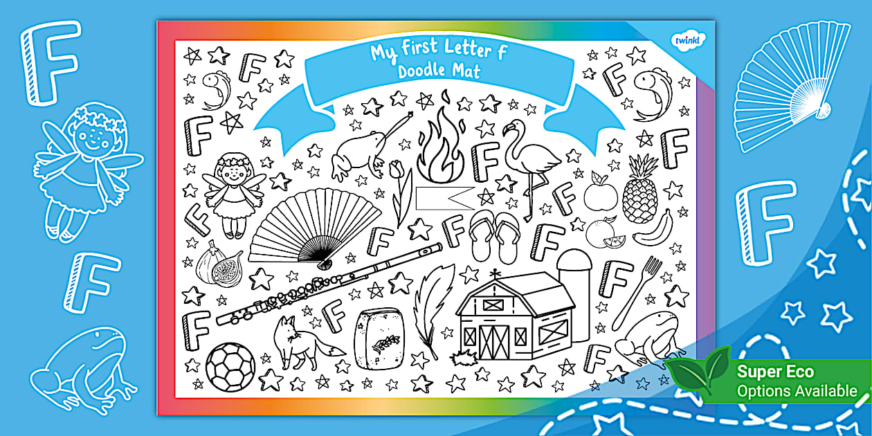 My First Letter F Doodle Mat | Kindergarten