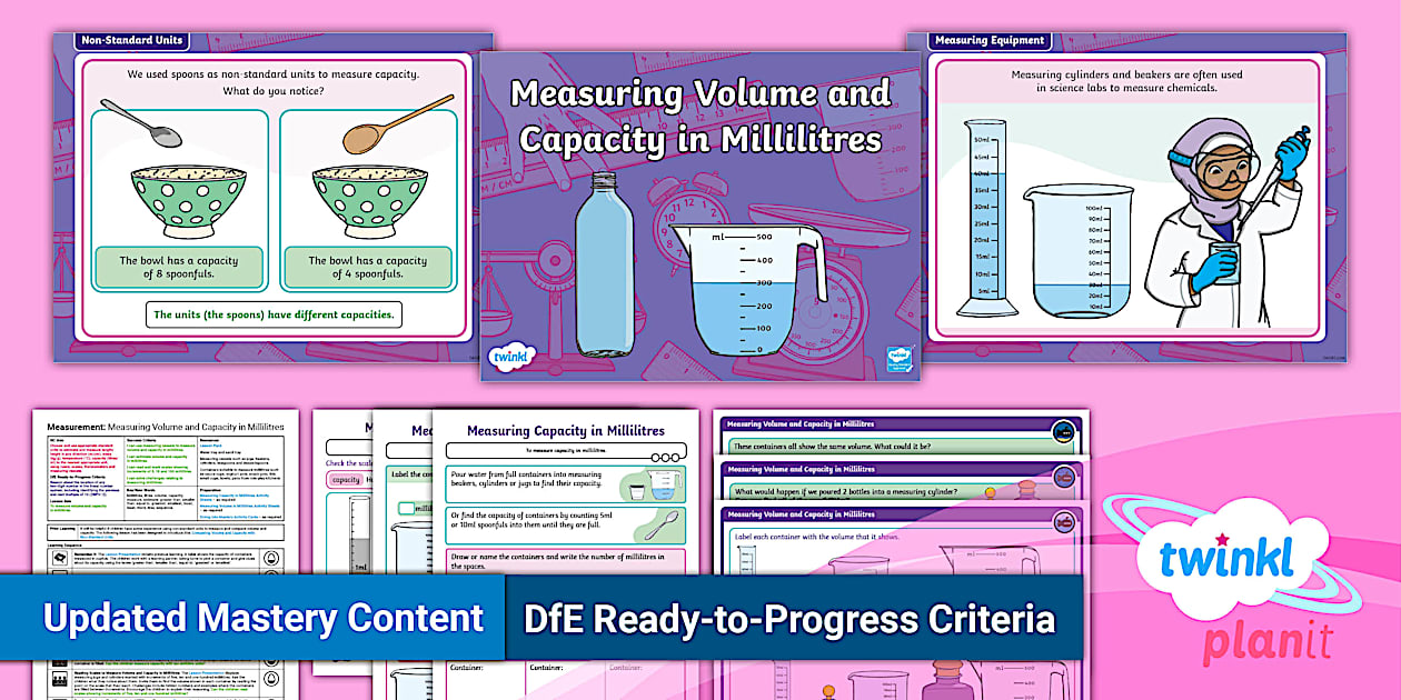 👉 Y2 Planit Maths Volume and Capacity Lesson 2 - Twinkl