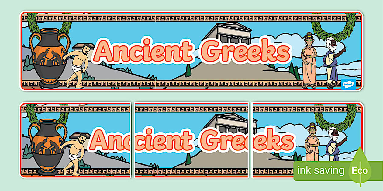 Ancient Greece Display Banner (Teacher-Made) - Twinkl