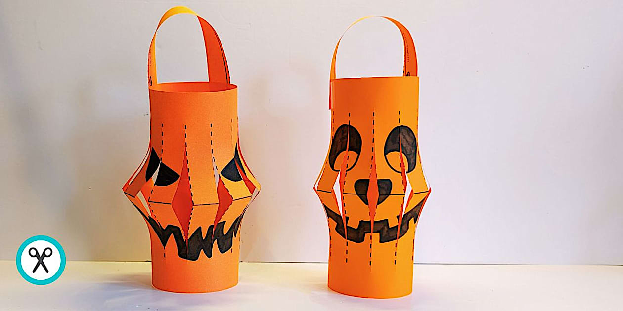 Paper Jack-o'-lanterns Pack | Halloween Crafts - Twinkl