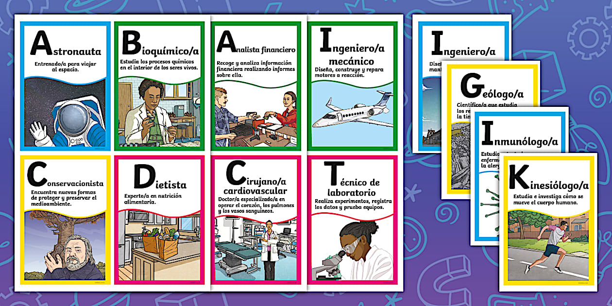 Tarjetas: Profesiones STEM (teacher made) - Twinkl
