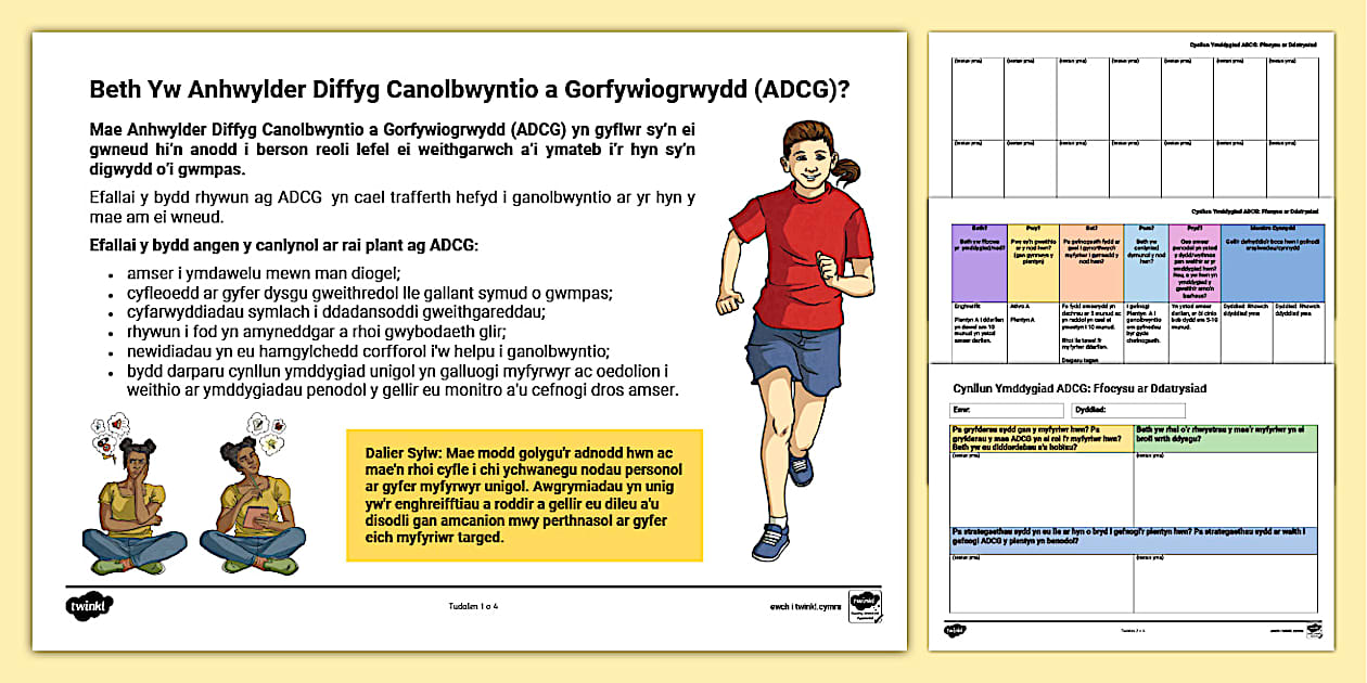 Cynllun Ymddygiad ADCG (ADHD) (teacher made) - Twinkl