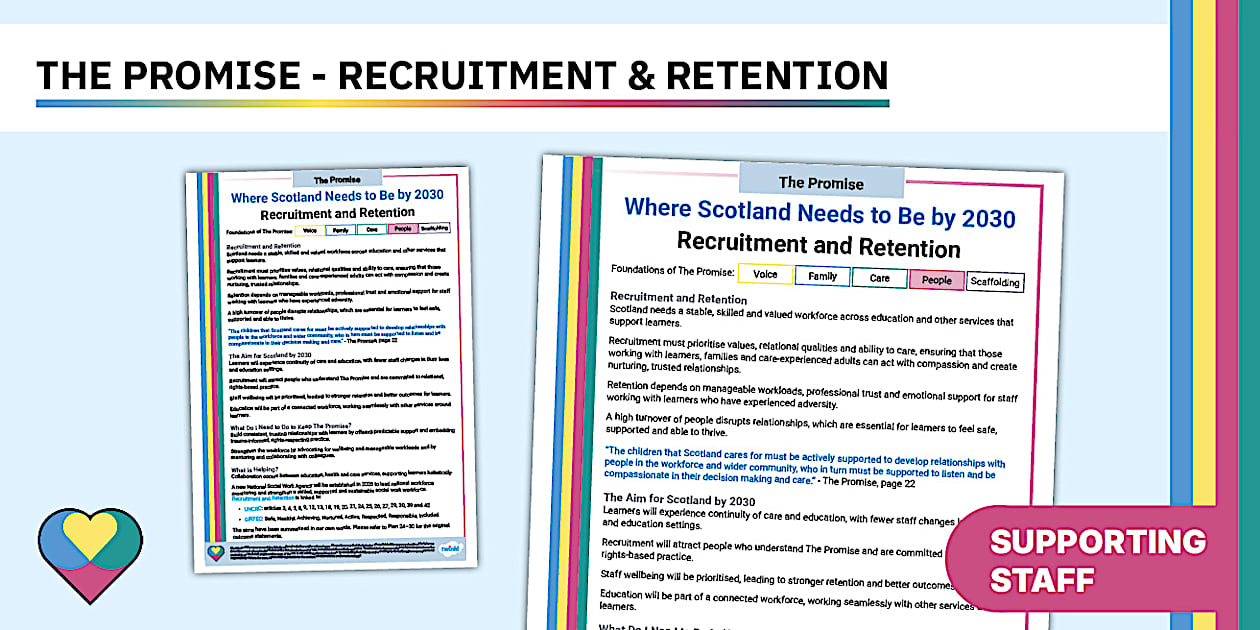 The Promise: Scotland 2030 Goals (Recruitment and Retention)