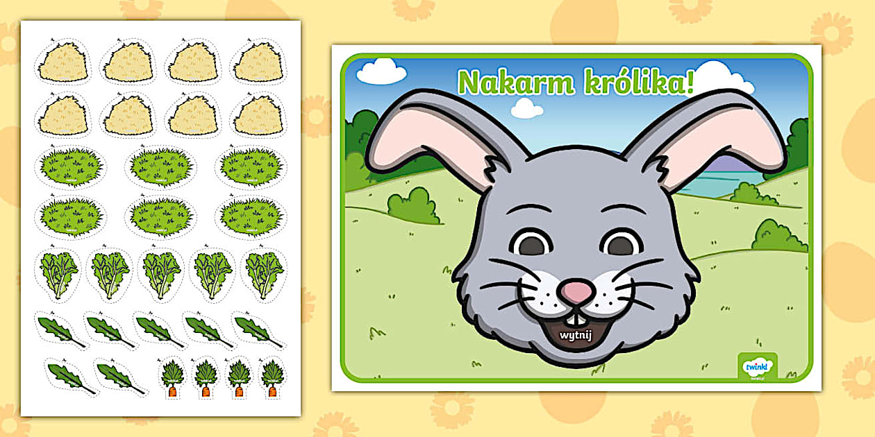 Nakarm królika | Gra edukacyjna | Liczenie (teacher made)