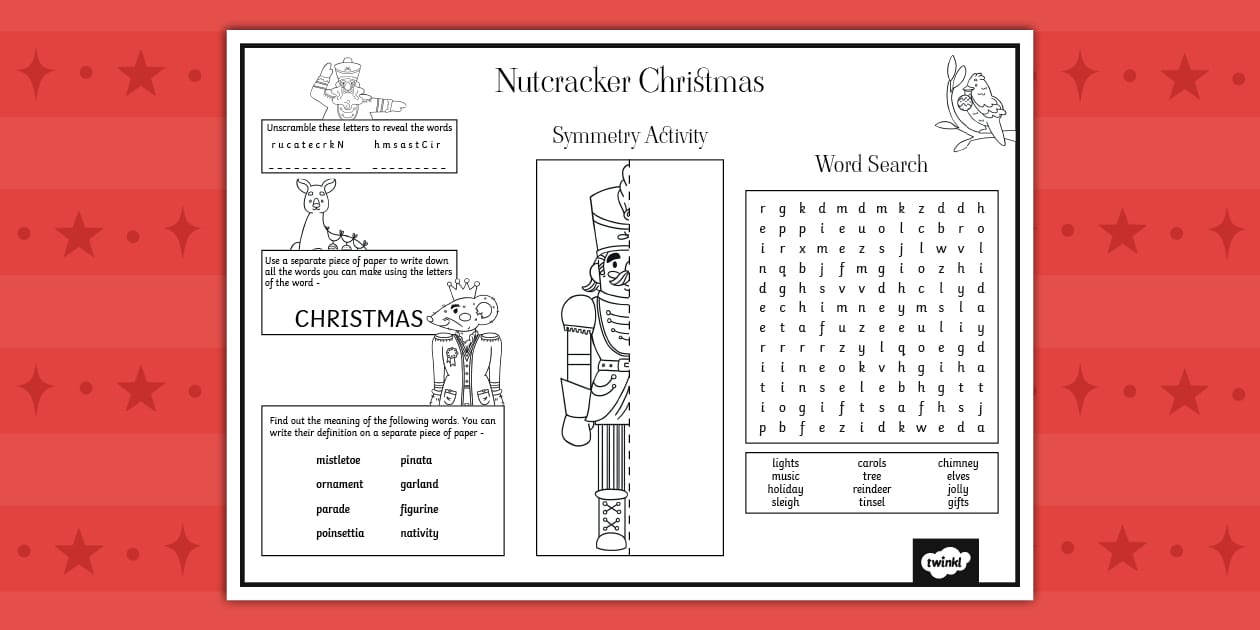Nutcracker Christmas Activity Mat - Years 3-6 (Teacher-Made)