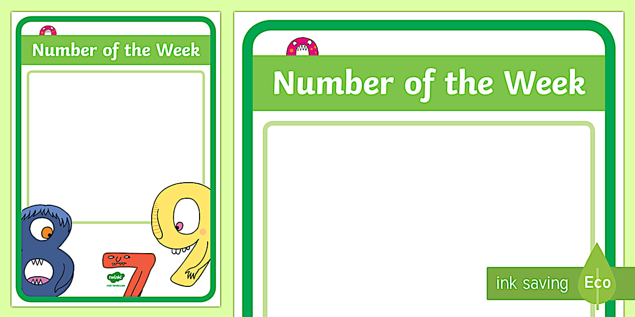 Number Display Poster | Maths | Display | Twinkl - Twinkl