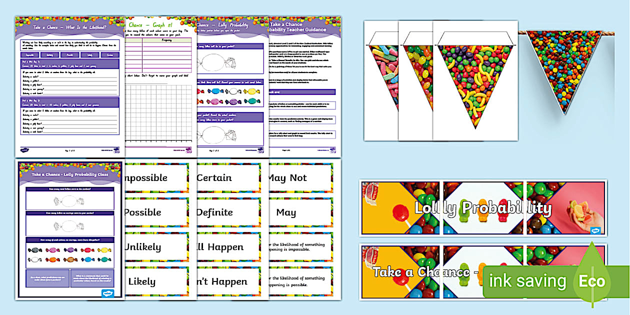 Lolly Probability Activity Pack (teacher made) - Twinkl