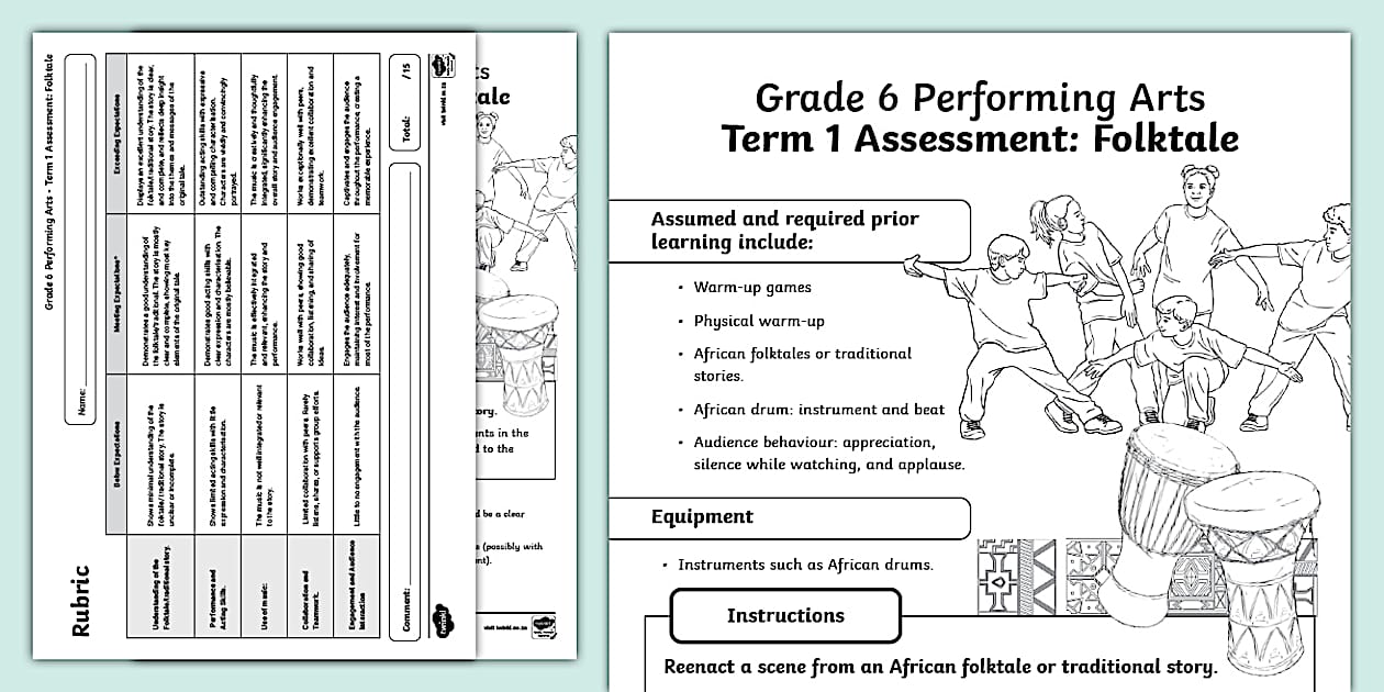 Grade 6 Performing Arts Term 1 Assessment: Folktale