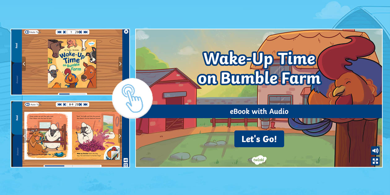 Wake-Up Time on Bumble Farm eBook with Audio (teacher made)