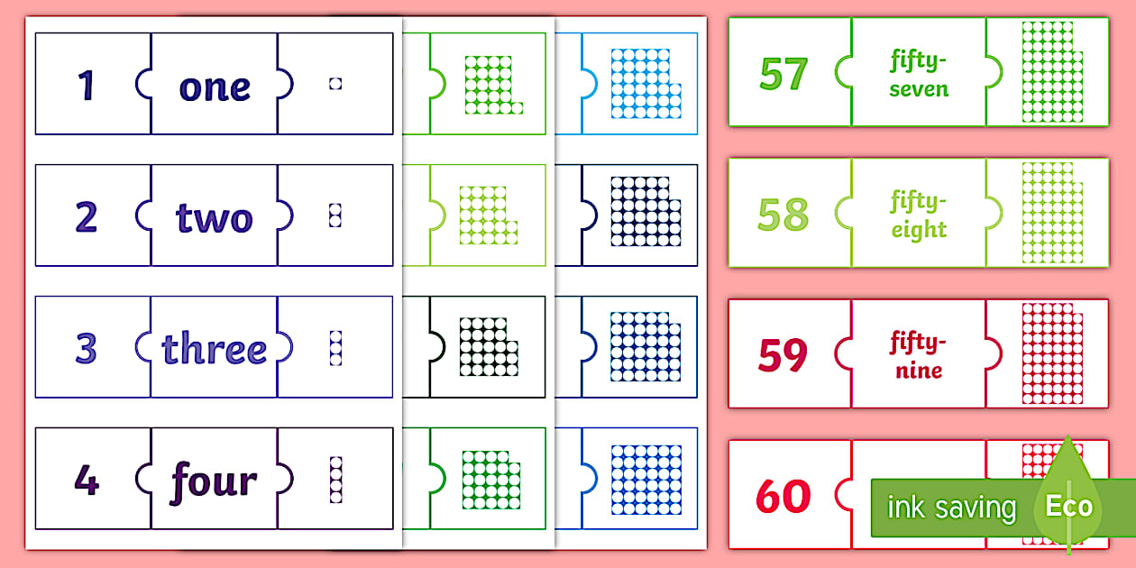 Editable Number Jigsaws 1-100 Activity (teacher made)