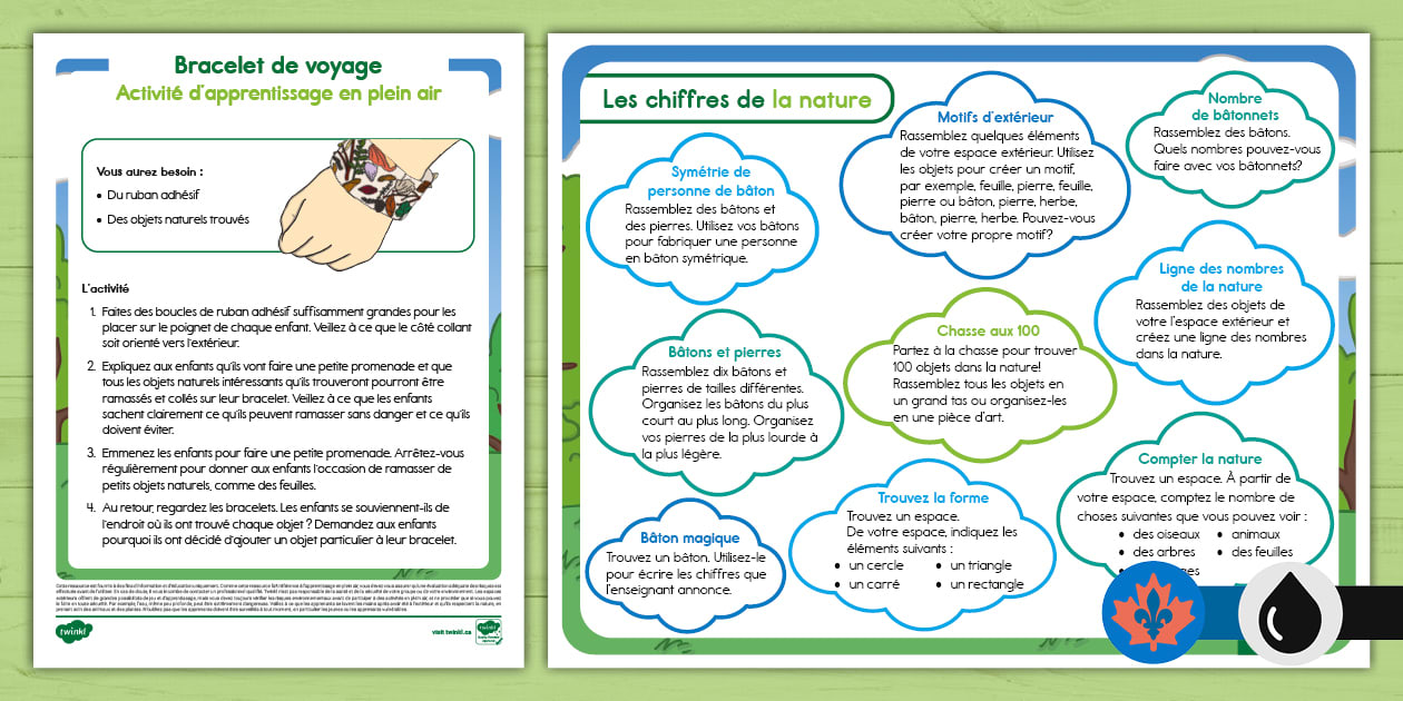 Outdoor Learning Primary Taster Pack French (teacher made)