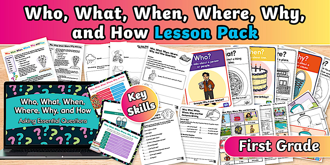 Who What When Where Why and How Questions | Twinkl USA