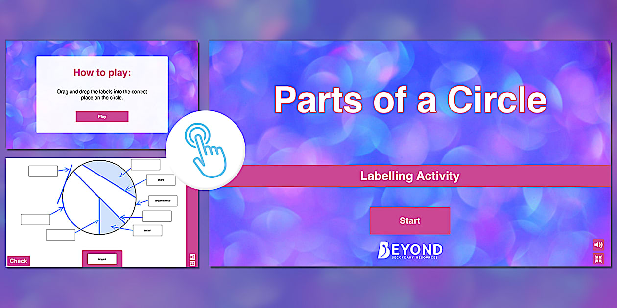 👉 Parts of Circles Labelling (teacher made) - Twinkl