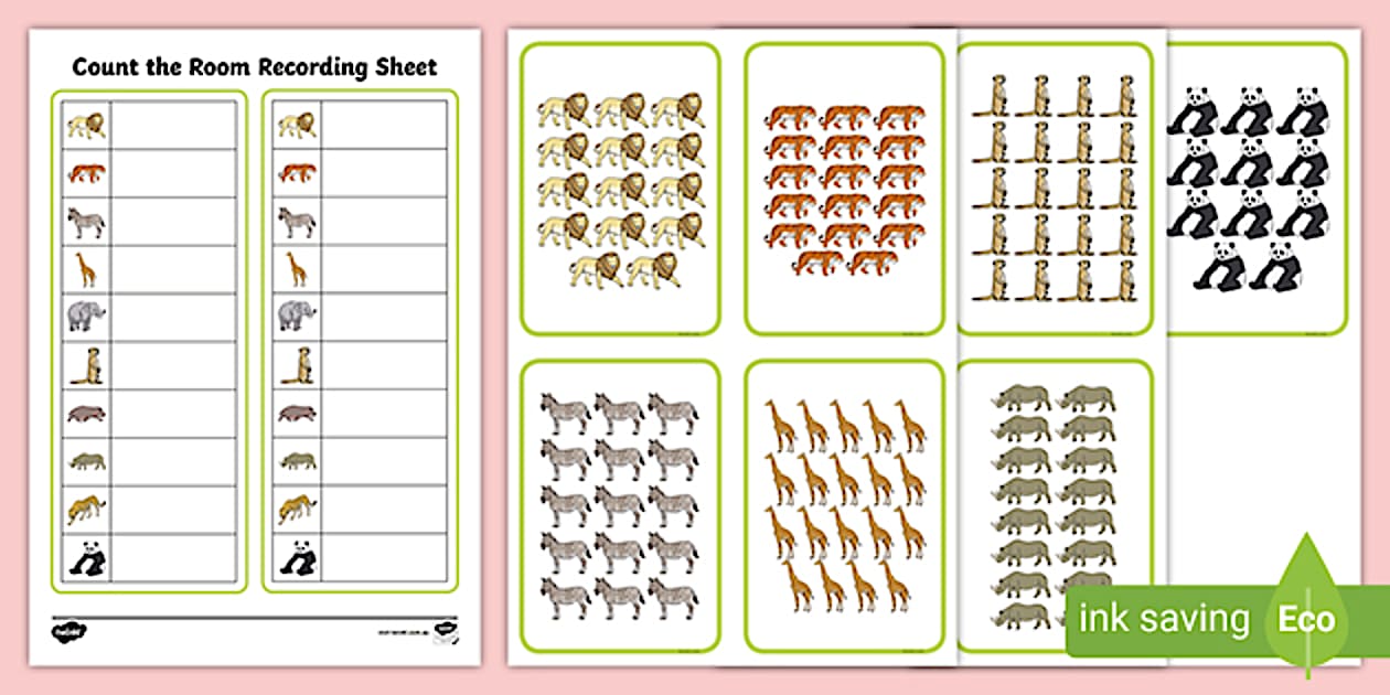 Count the Room 11-20: Zoo Animals Activity Pack - Twinkl