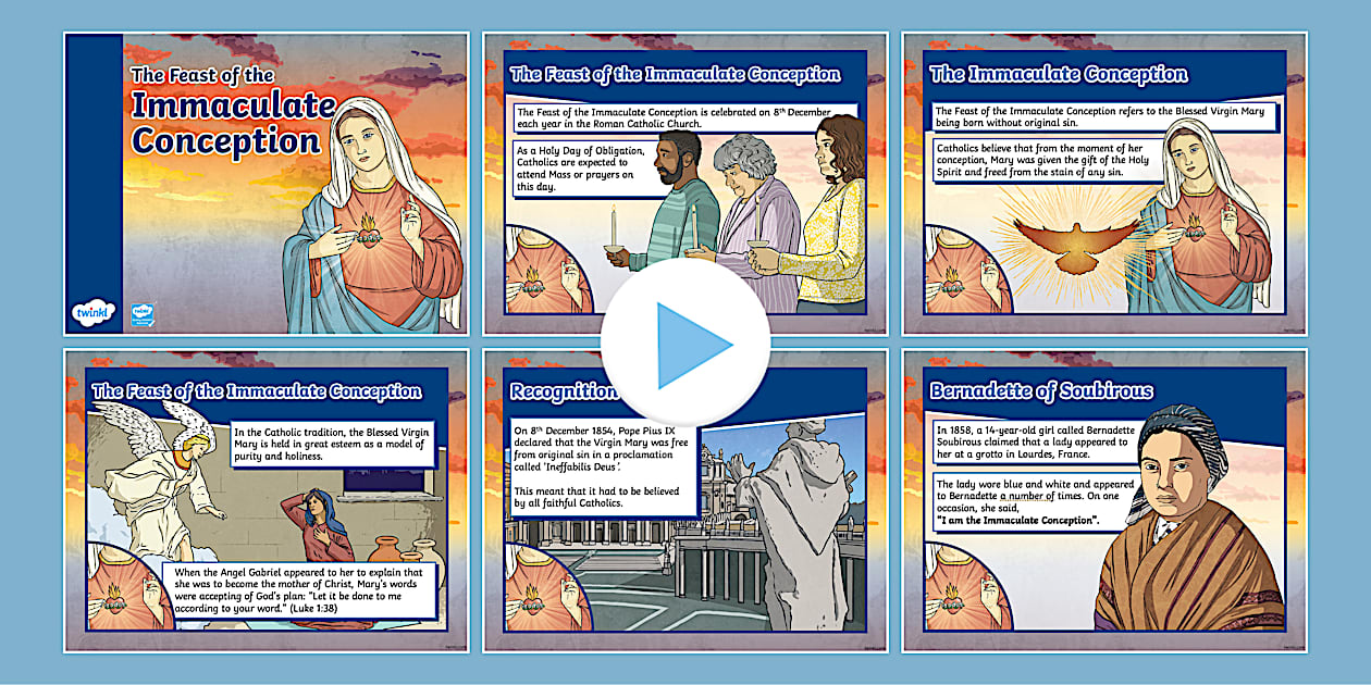 KS2 Feast of the Immaculate Conception PowerPoint - Twinkl