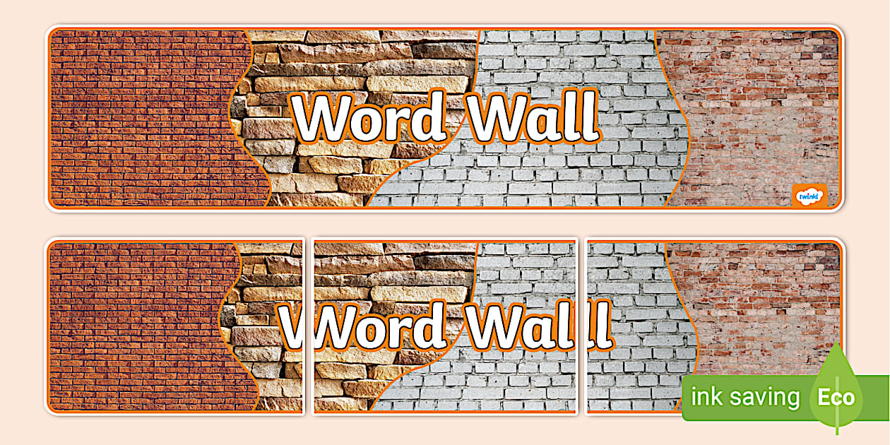 Word Wall Photo Display Banner (teacher made) - Twinkl