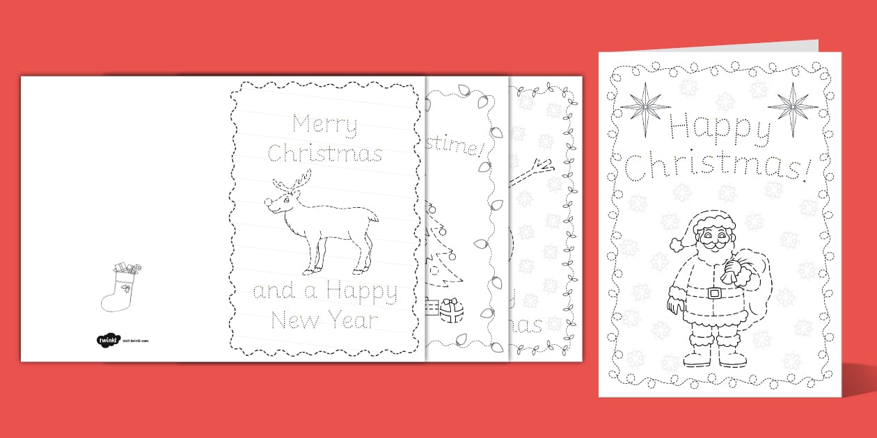Christmas Cards Handwriting Practice Pack (teacher made)