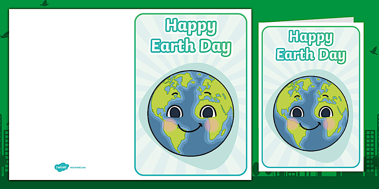 Earth Day Greeting Card (teacher made) - Twinkl