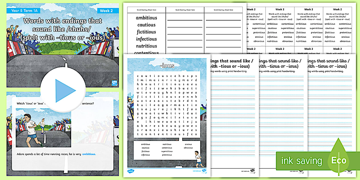 Year 5 Term 1A Week 2 Spelling Pack (Teacher-Made) - Twinkl