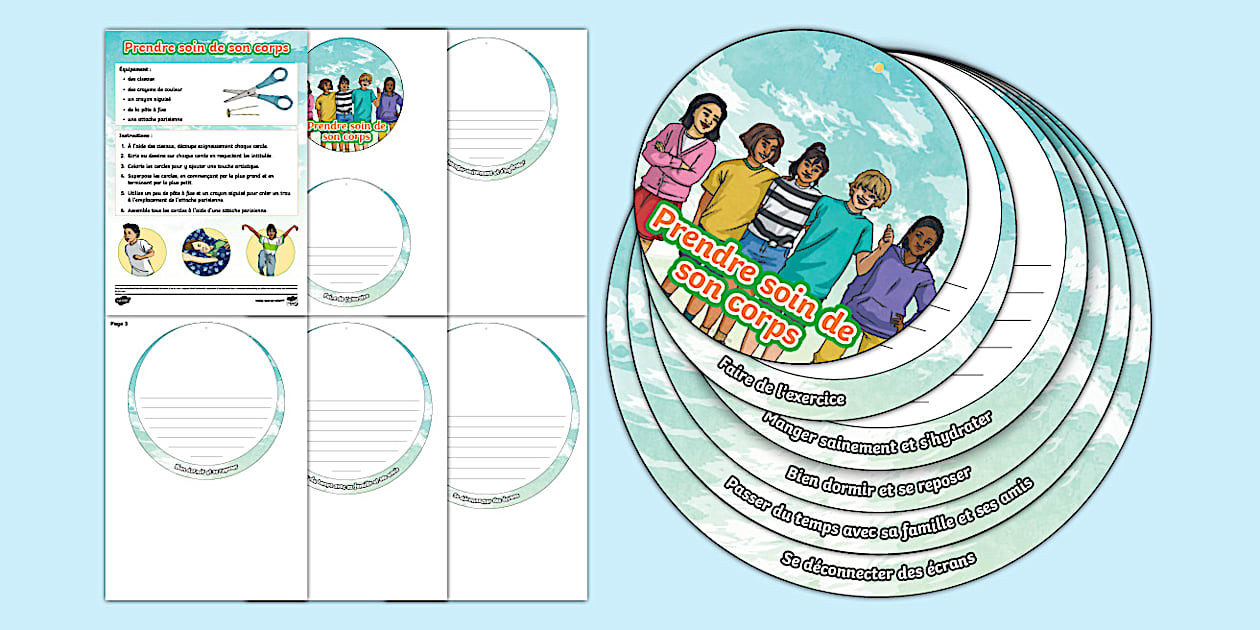 * NEW * Livret rond : Prendre soin de son corps - Twinkl