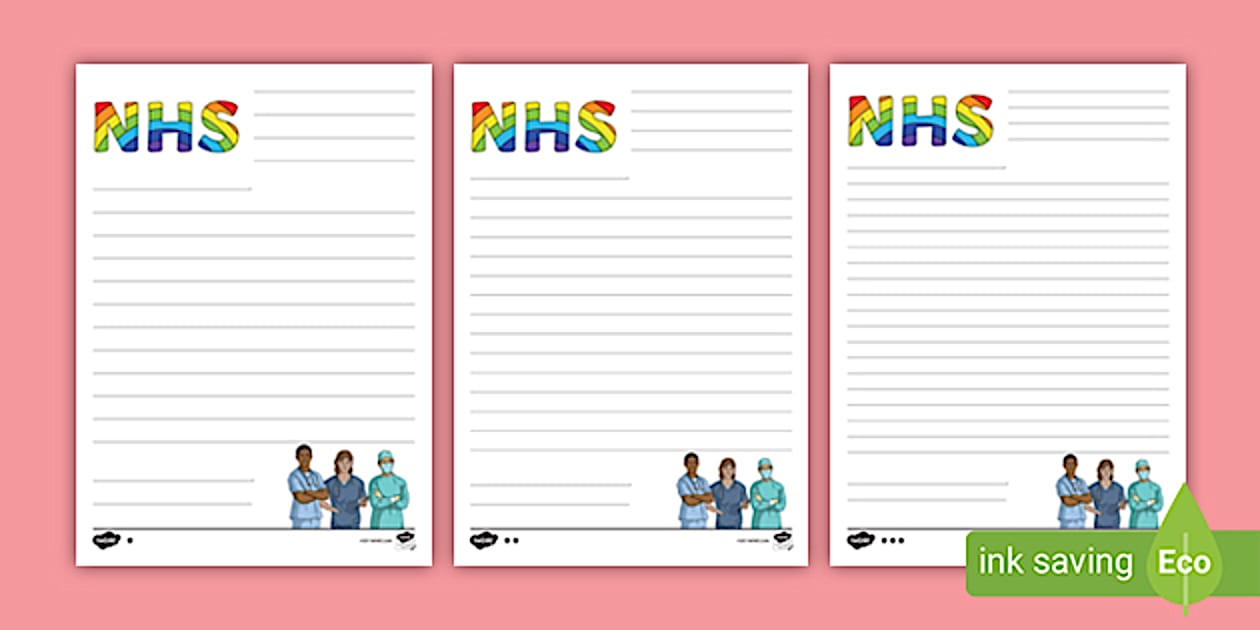 Thank You Letter to the NHS KS2