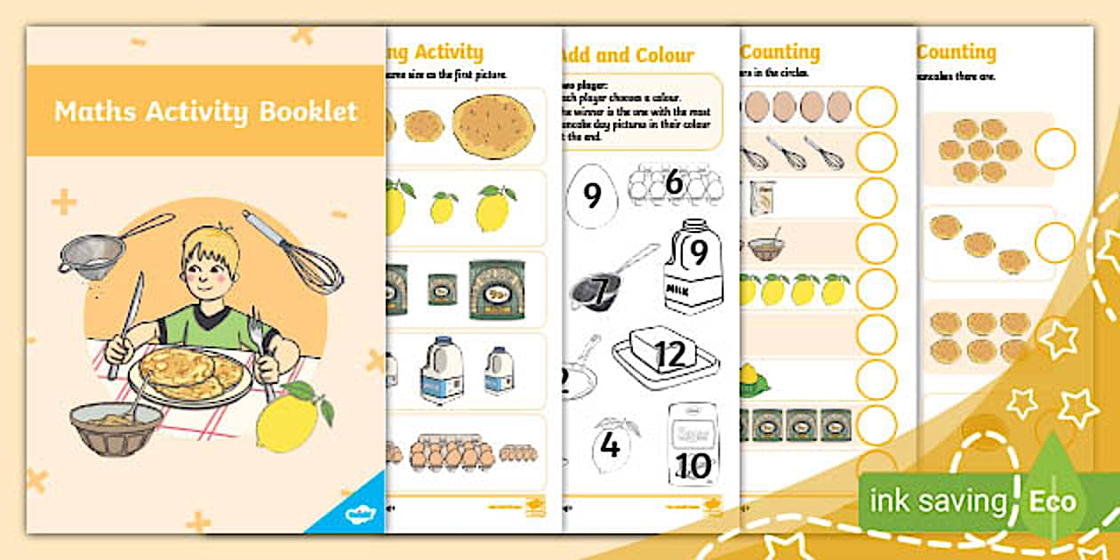 Pancake Day Maths Activity Booklet (Ages 5 - 7) - Twinkl