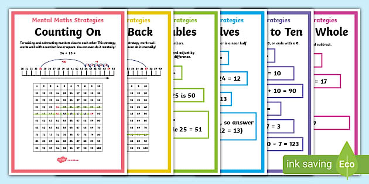 Mental Maths Strategies | Years 3 - 6 (teacher made)