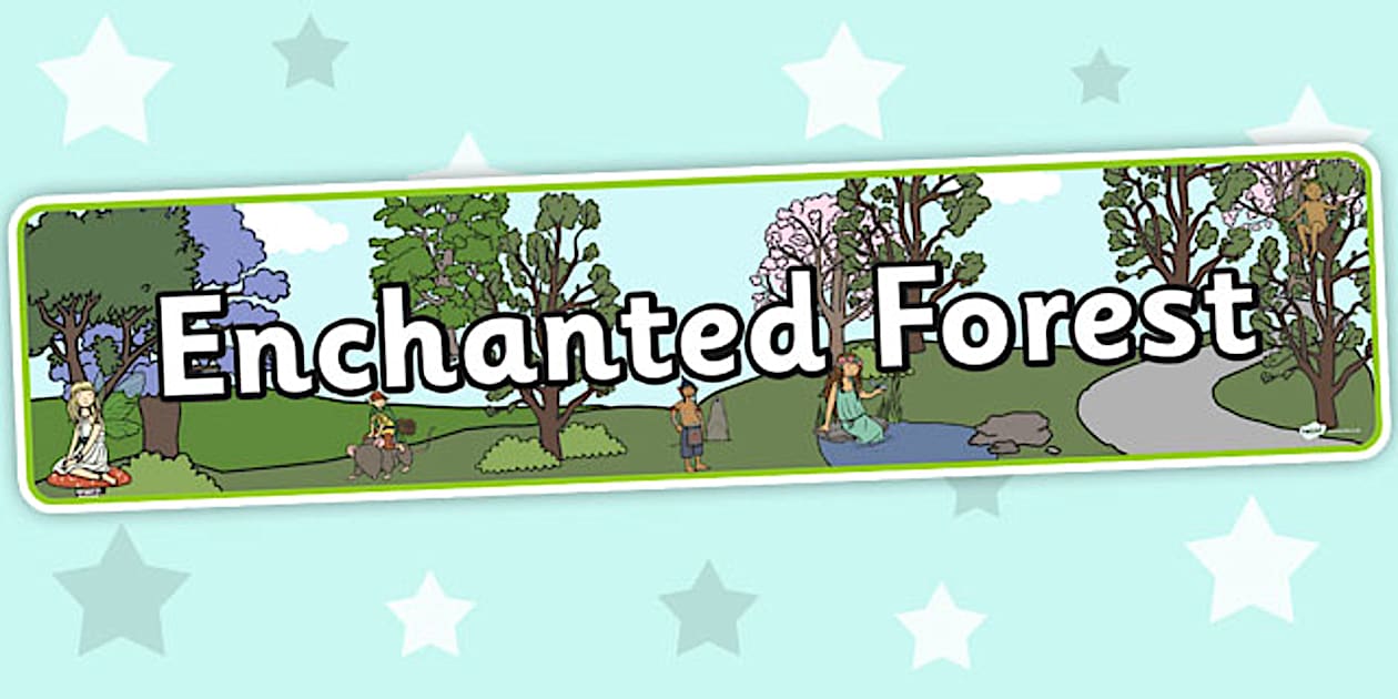 Enchanted Forest Display Banner - ESL Display Resources