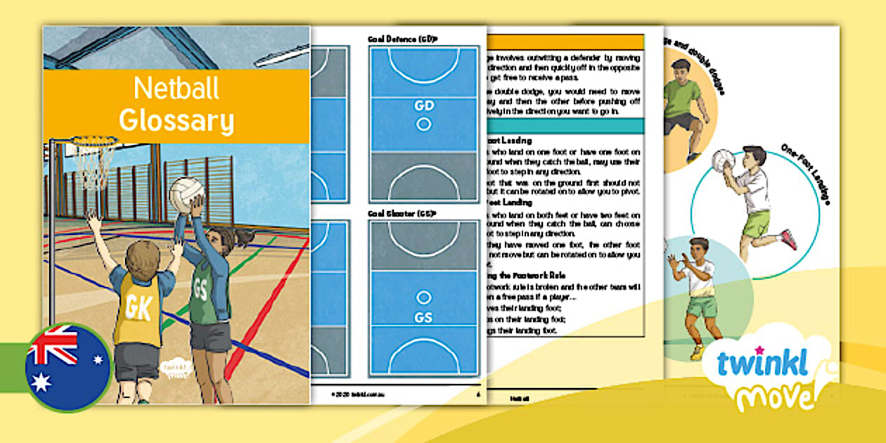 Move PE Year 6 Netball Glossary (teacher made) - Twinkl