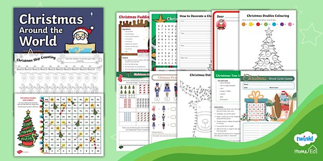 Home Education Christmas Unit Study Age 5-8 - Twinkl