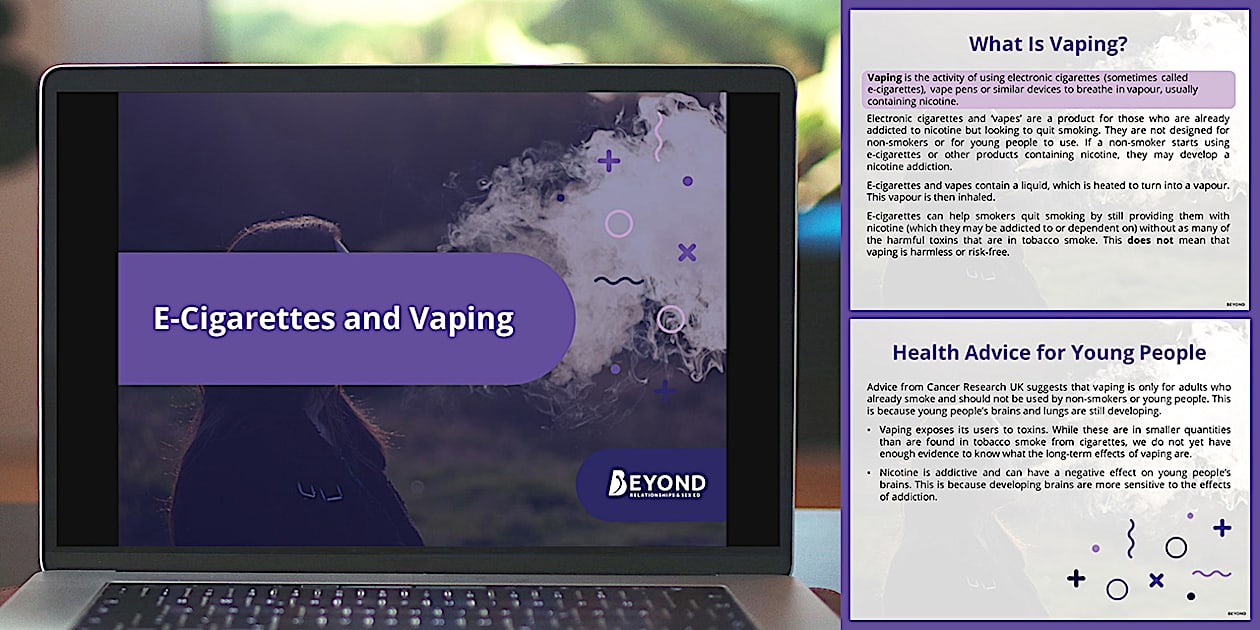 E-Cigarettes and Vaping PowerPoint (teacher made) - Twinkl