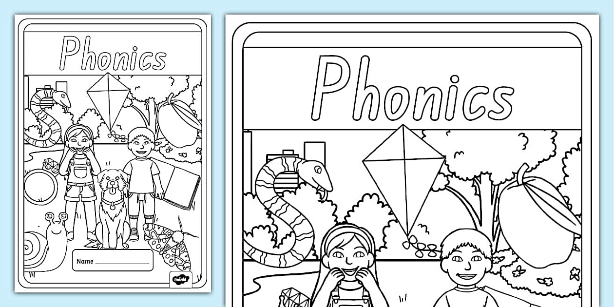 Phonics Book Cover with Mindfulness Colouring (teacher made)