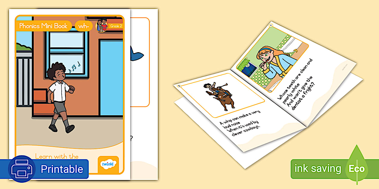 Grade 2 Phonics Mini Book wh-