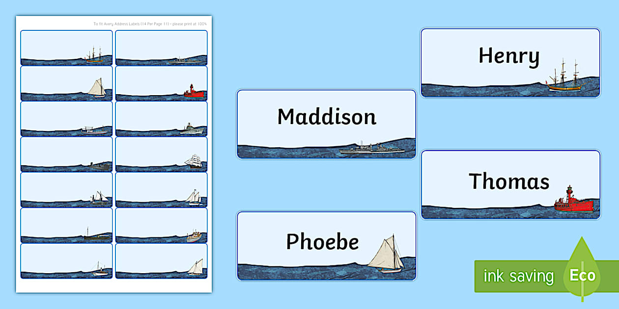 Australian National Maritime Museum Student Excursion Labels