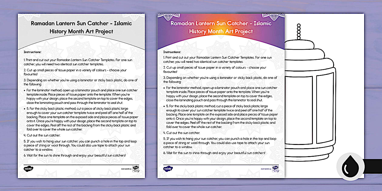 Ramadan Lantern Craft (teacher made) - Twinkl
