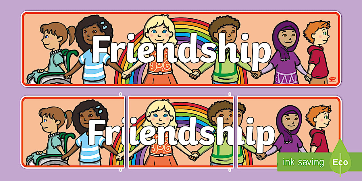 👉 Friendship Display Banner For Preschool (teacher made)