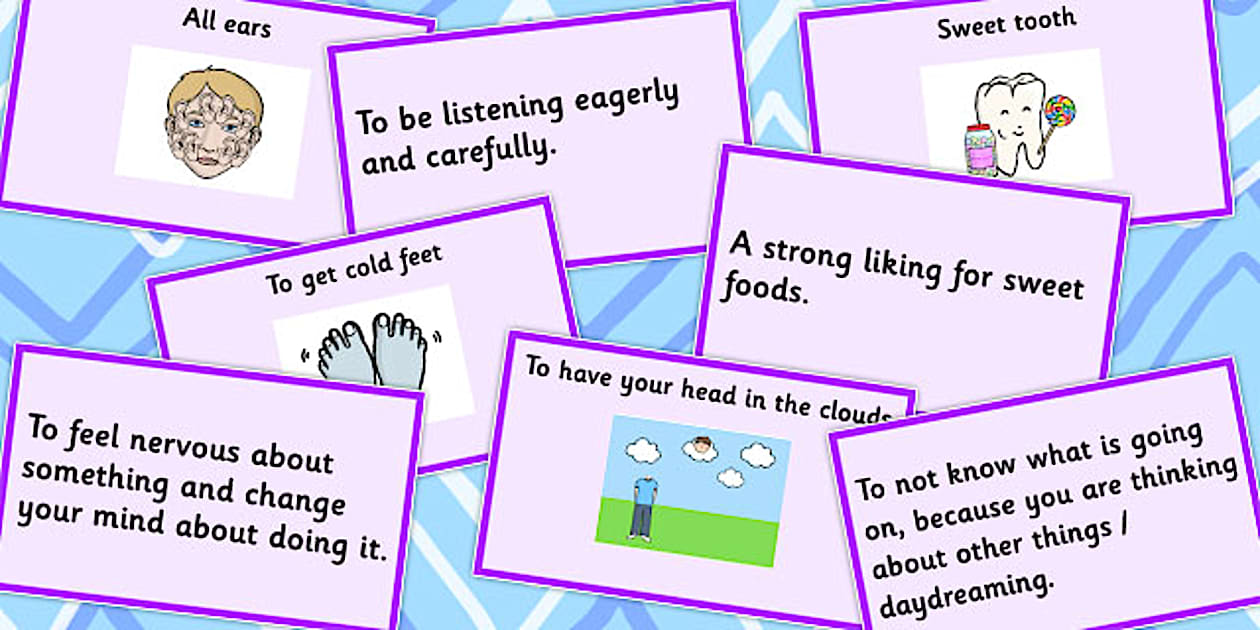 Body Idioms Matching Cards Set 2 - Twinkl