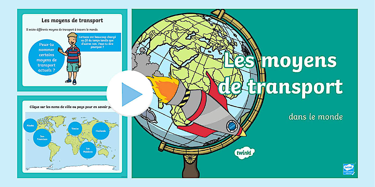 Powerpoint sur les moyens de transport dans le monde