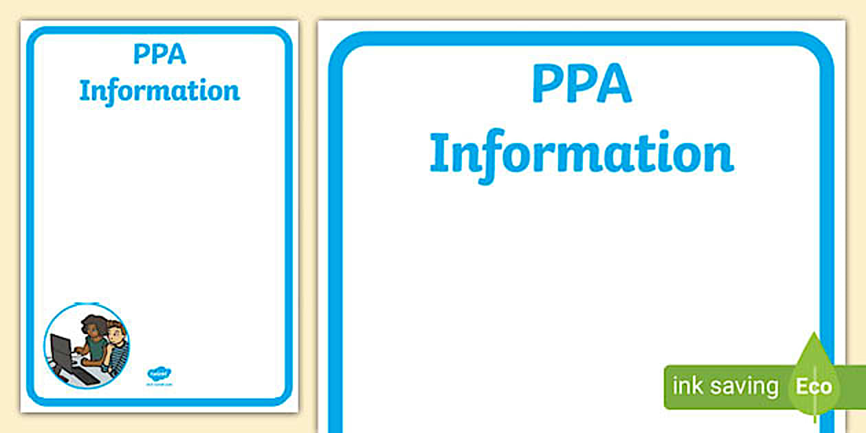 PPA Information Poster (teacher made) - Twinkl