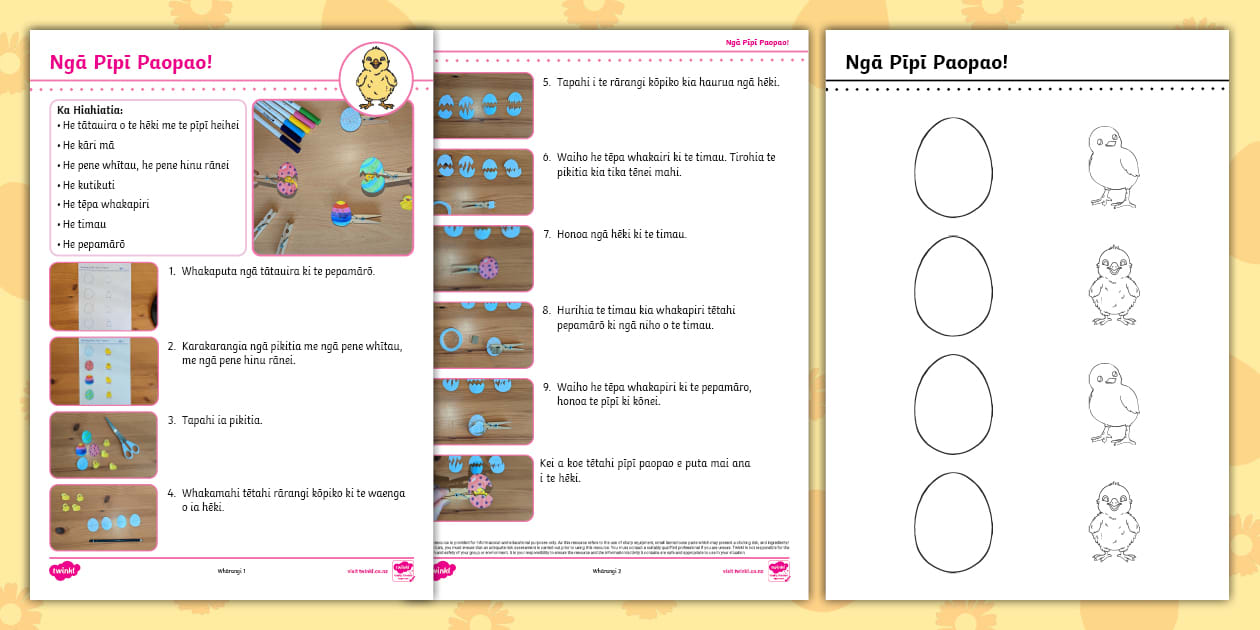 Ngā Pīpī Paopao! - He Mahi Toi (Teacher-Made) - Twinkl
