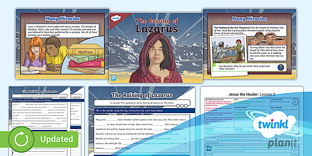 RE: Jesus the Healer: The Miracle of Lazarus Y5 Lesson 5