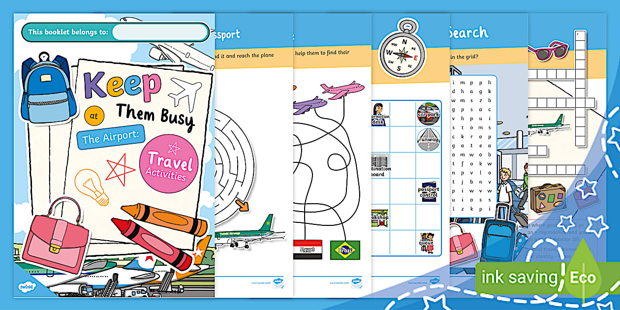 Keep Them Busy at the Airport: Travel Activities (Ages 5 - 7)