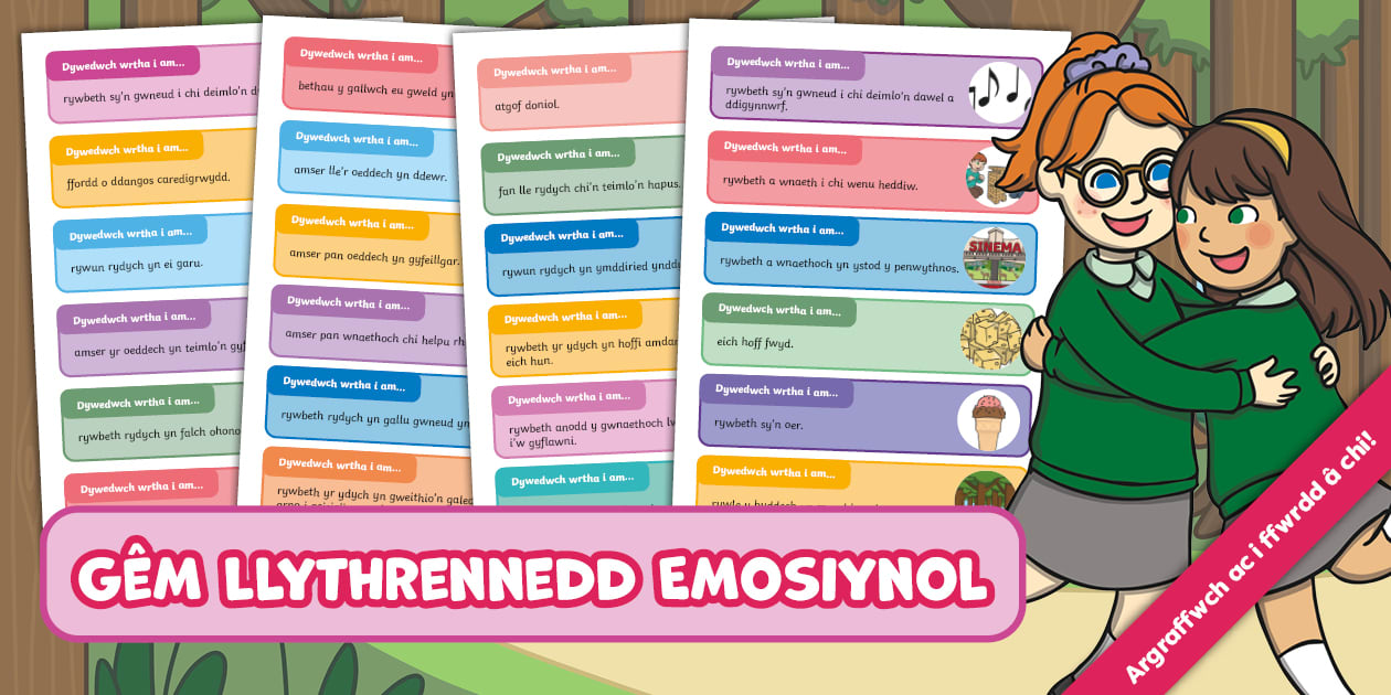 Gêm Llythrennedd Emosiynol