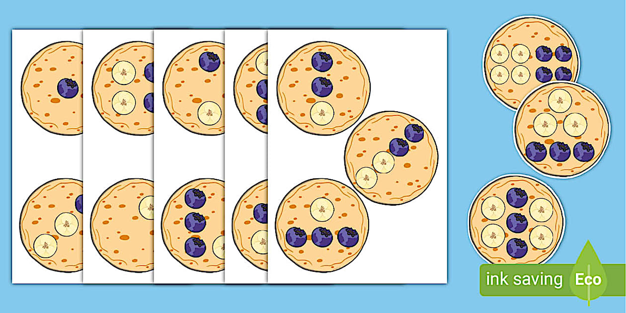 👉 Conceptual Subitising Pancake Dot Plates | Twinkl