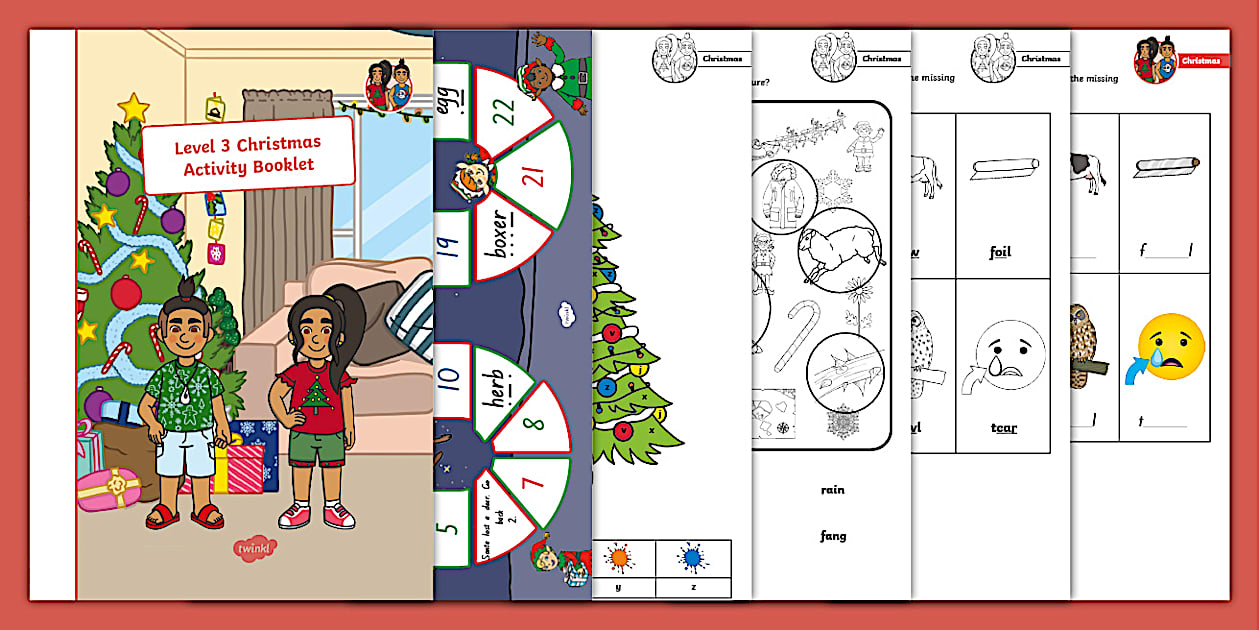 Twinkl Phonics - Level 3 Christmas Activity Booklet - Twinkl